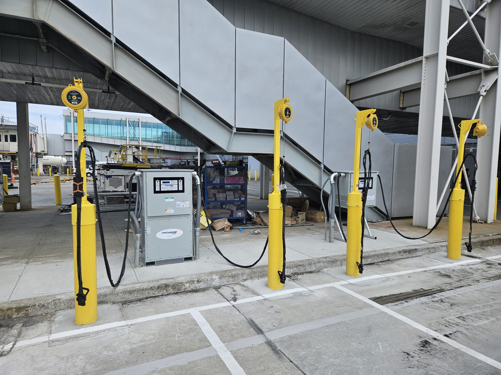 Eight eGSE Chargers Installed at JFK Terminal 4 | PISO EV Charging